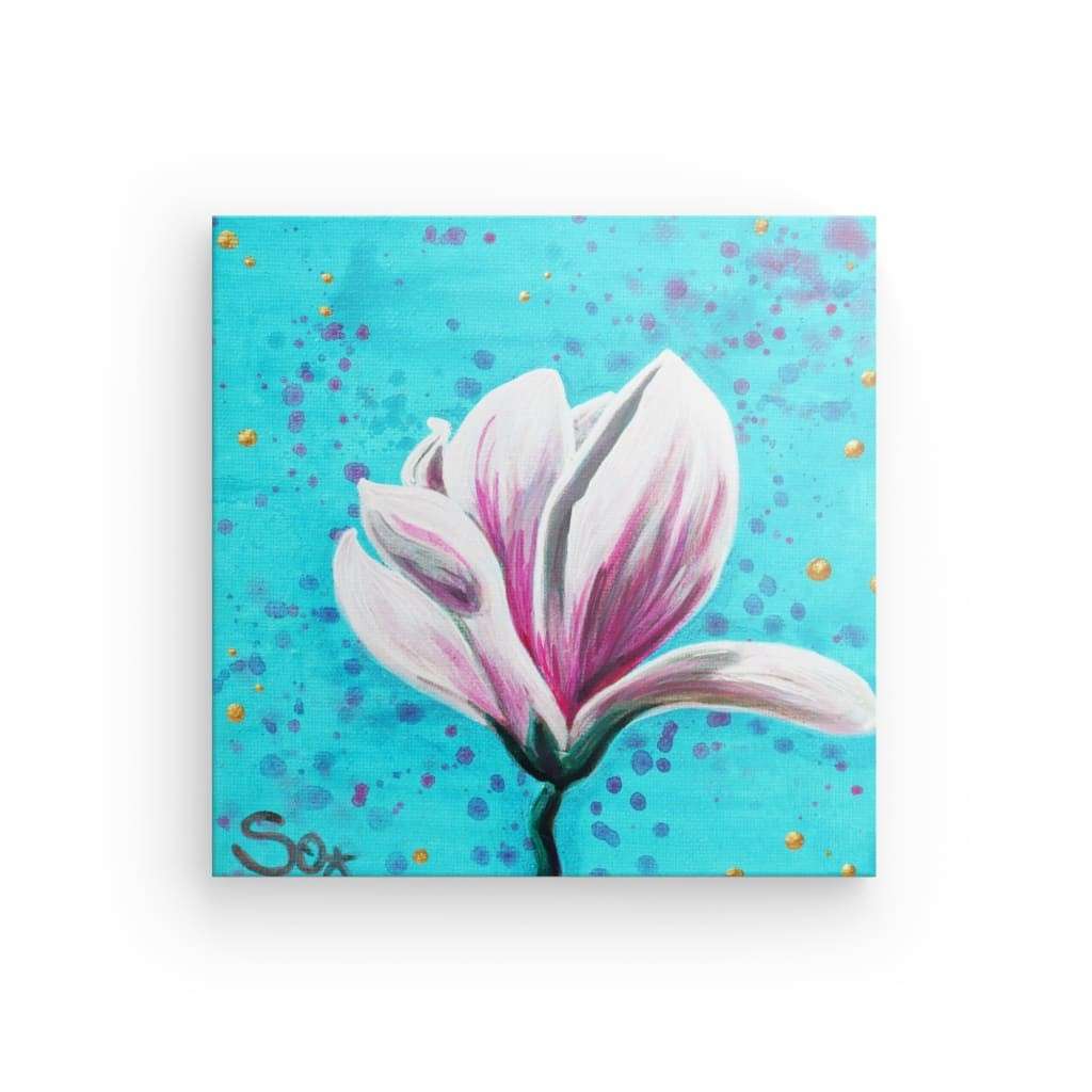 Blumenbild: Blütenzauber der Magnolie - Kunstdruck