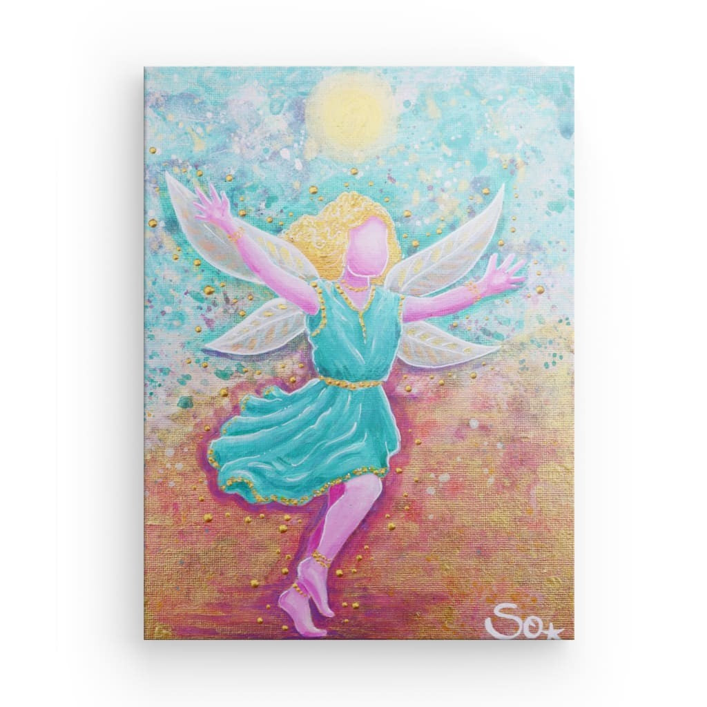 Elfenbild: Kleine ZauberElfe der Freude - Kunstdruck