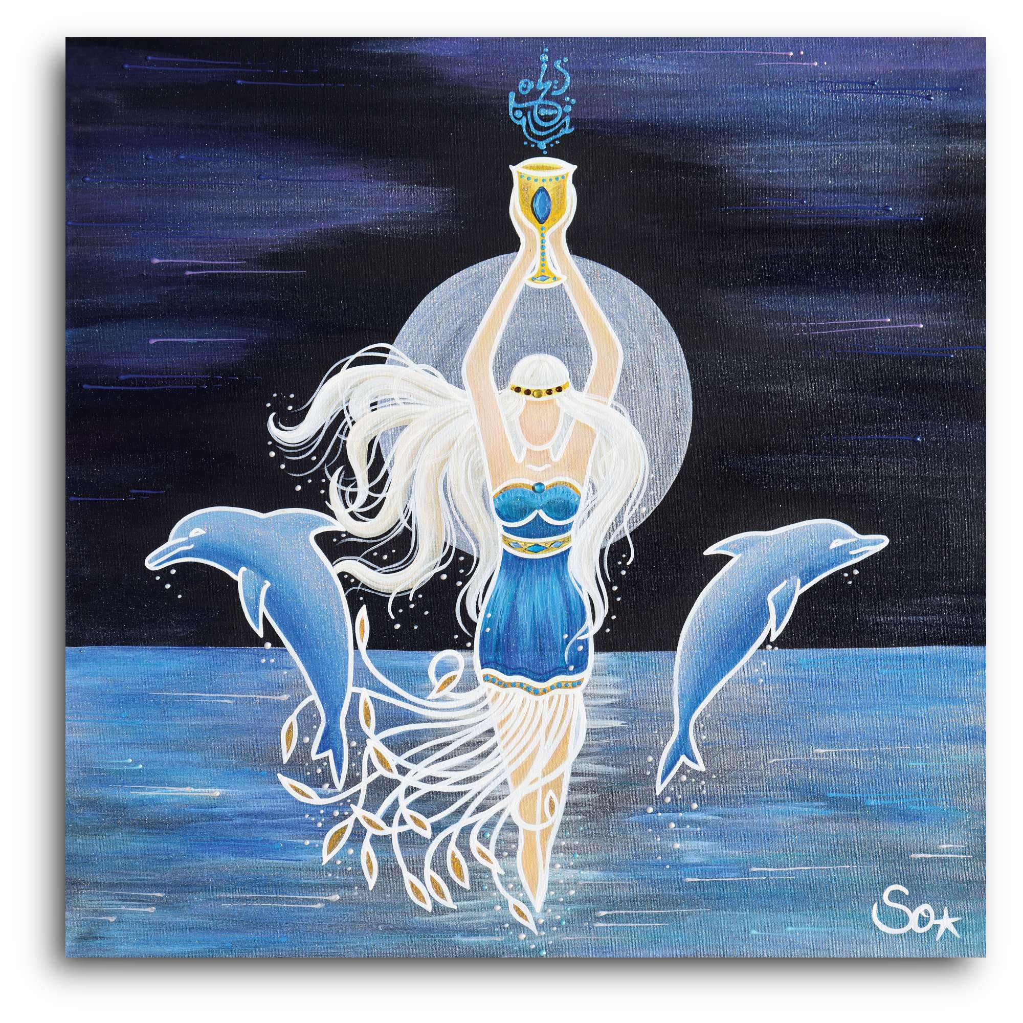 Delfinbild: Göttin des Meeres